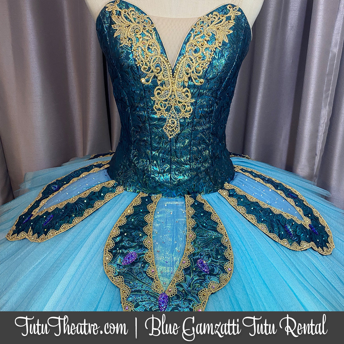 Blue Gamzatti Classical Tutu Rental – Tutu Theatre