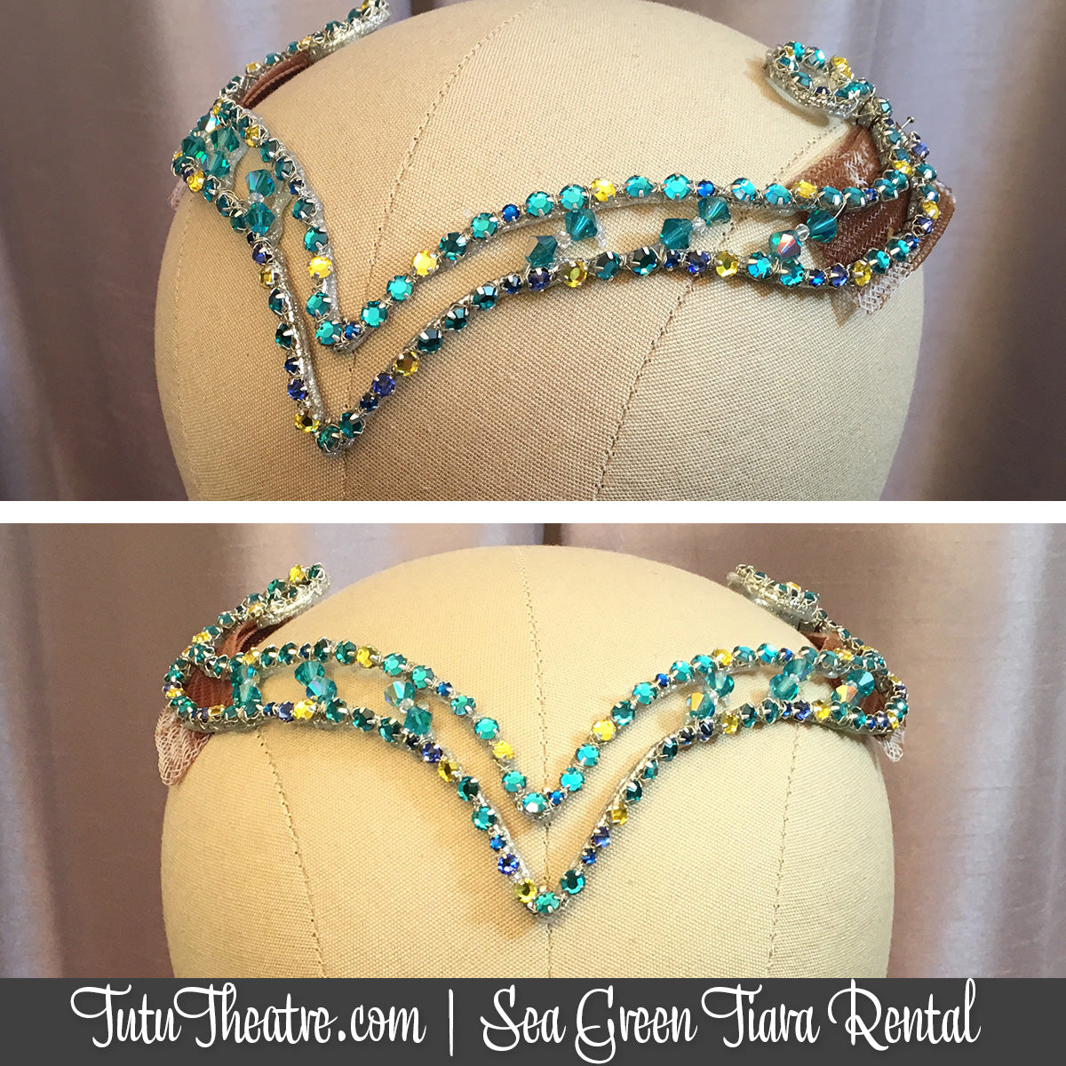 Sea Green Faerie Tiara Rental – Tutu Theatre
